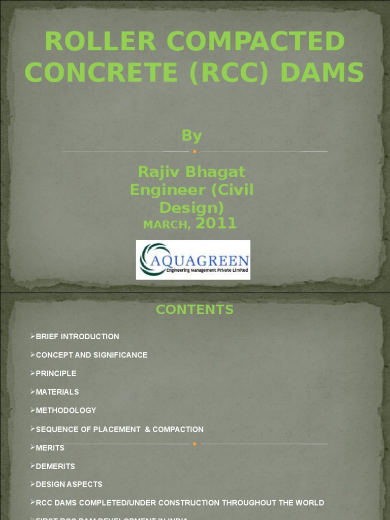 RCC Dams | PDF | Fly Ash | Concrete