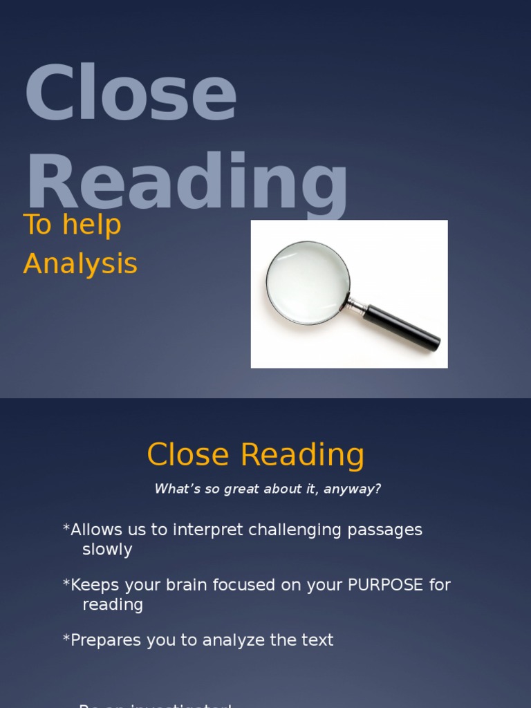 Mastering Close Reading Techniques | PDF | Science & Mathematics