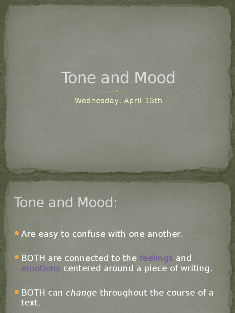 Tone Vs Mood | PDF | Languages