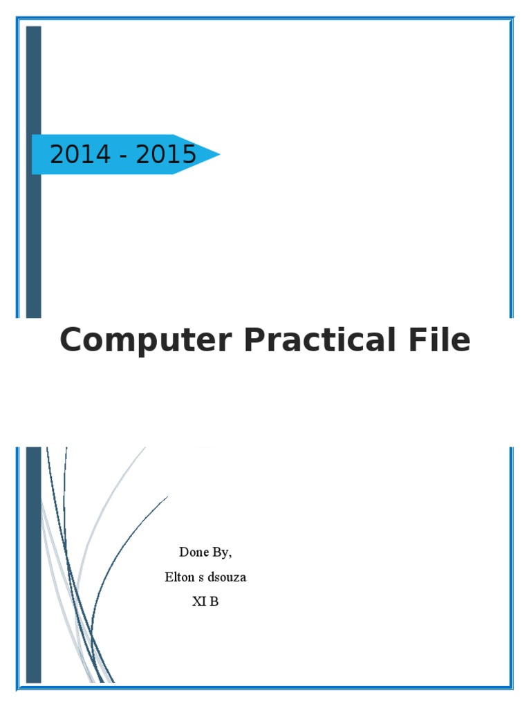Computer Practical File Matrix Mathematics Mathematical Analysis 