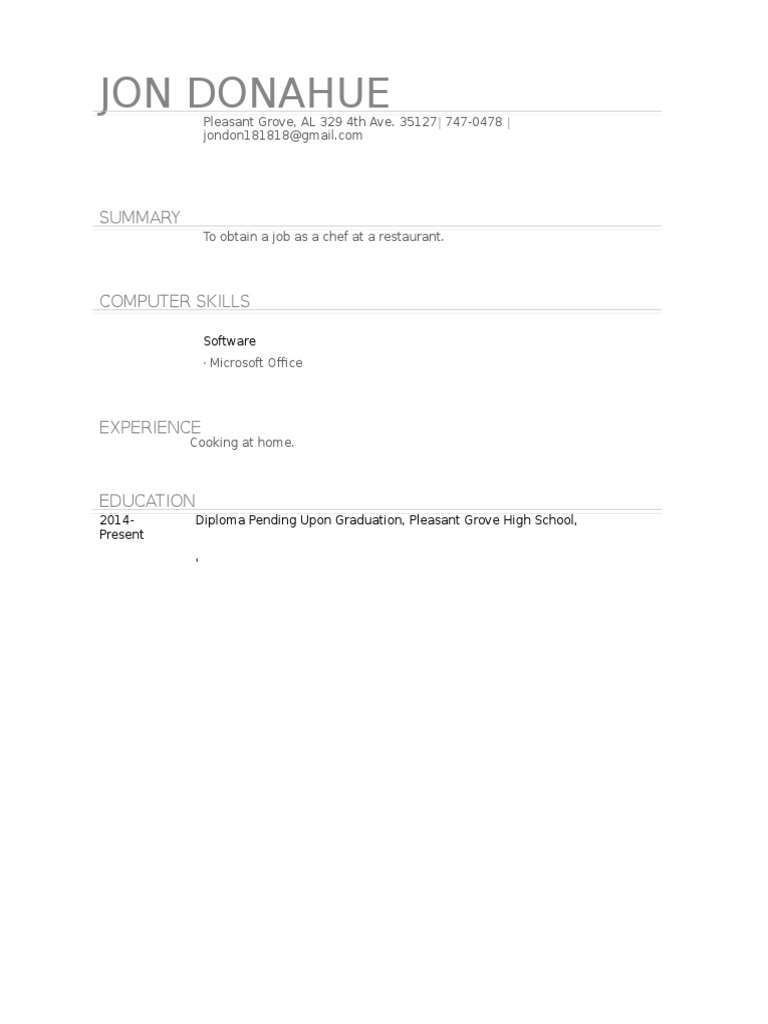 Resume Jon | PDF | Career & Growth