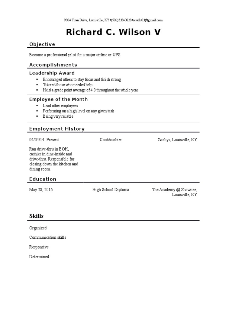 My Resume RW Digital Literacy | PDF | Wellness
