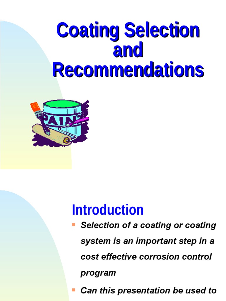 Coating Selection | Download Free PDF | Corrosion | Industrial Processes