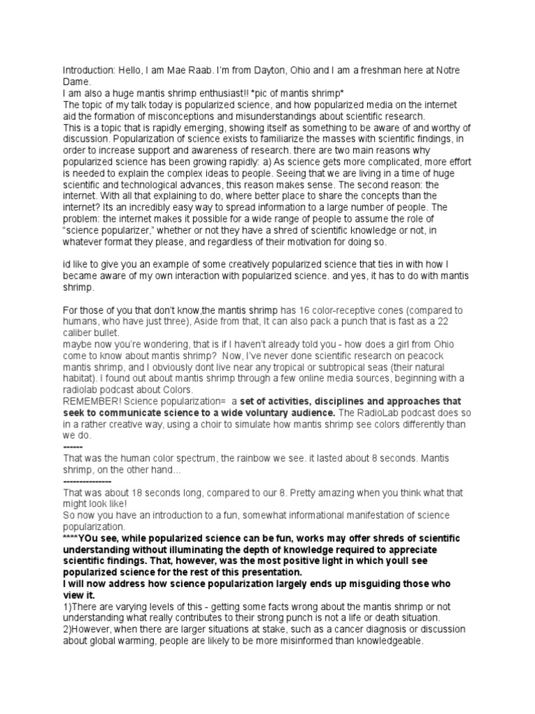 Ted Script | PDF | Science | Scientific Method