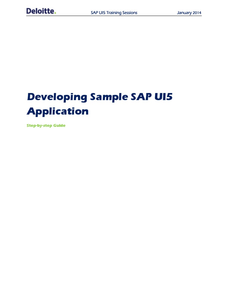 Creating Simple UI5 Application | PDF | Eclipse (Software) | Model–View–Controller