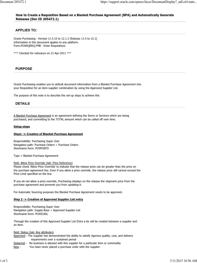 How To Create A PR Based On A BPA and Automatically Generate Releases ...