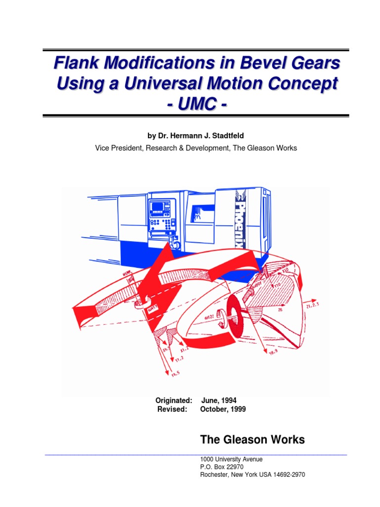 4319B - Flank Modifications in Bevel Gears Using A UMC | PDF | Gear ...
