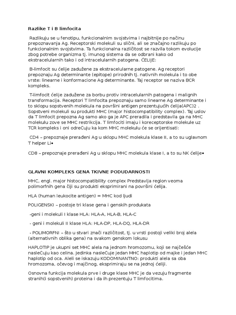 T I B Limfociti | PDF