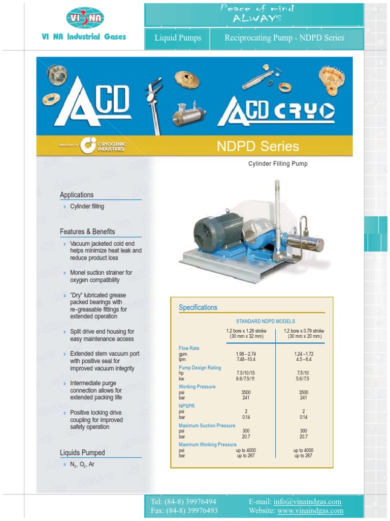 Reciprocating Pumps - NDPD | PDF | Pump | Vacuum
