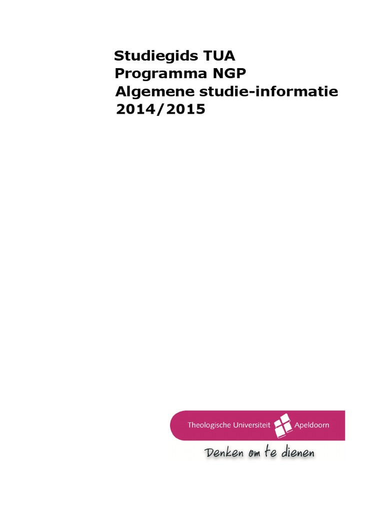 Studiegids 2014-2015 | PDF