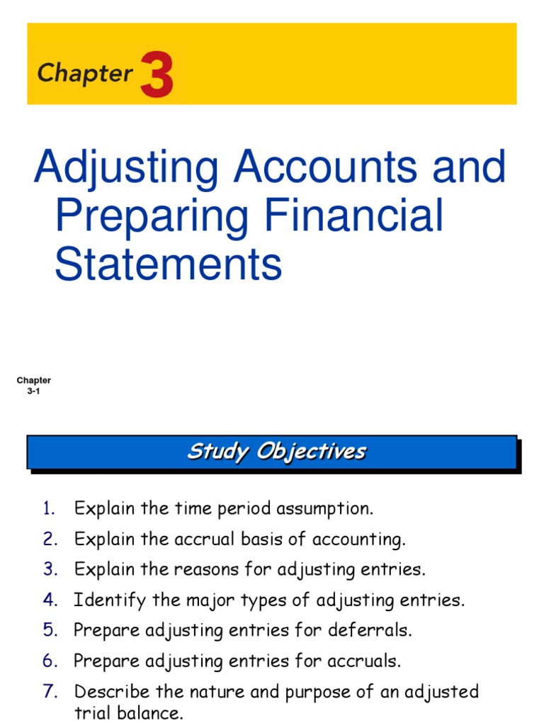 Adjusting Accounts and Preparing Financial Statements | PDF | Debits And Credits | Deferral