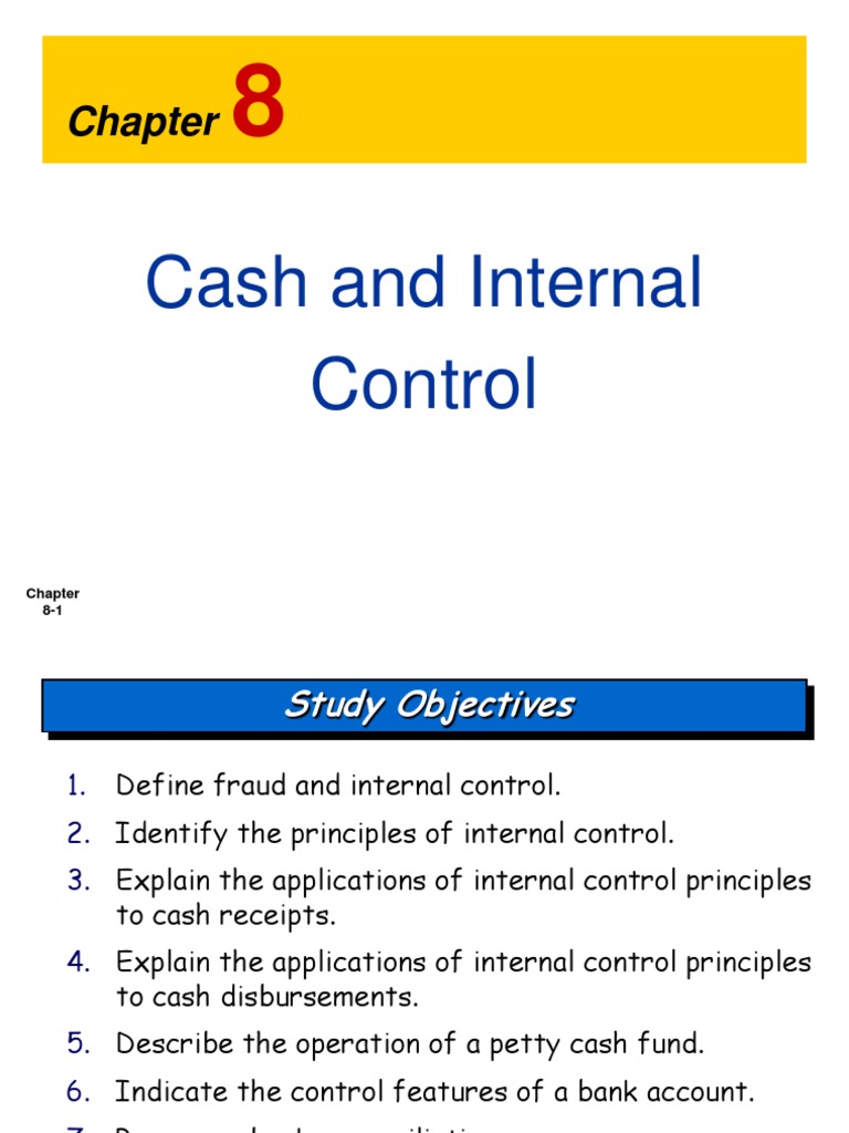 Internal Control Principles for Cash | PDF | Internal Control | Cheque