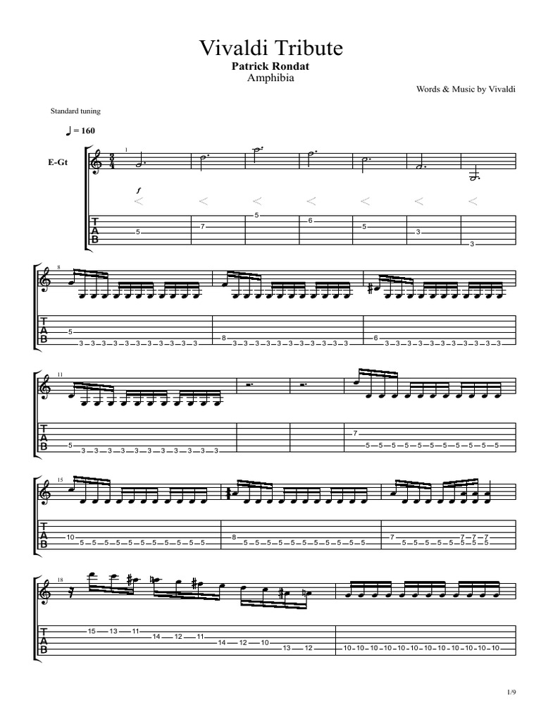 Patrick Rondat - Vivaldi Tribute (Pro) | PDF