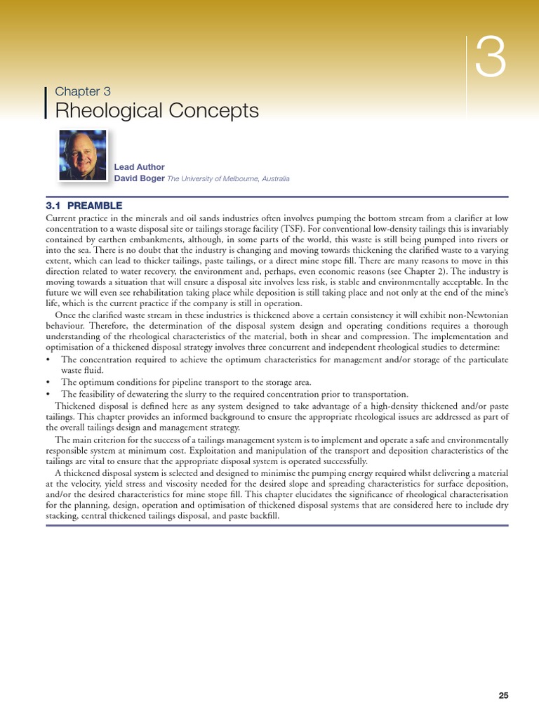 Rheological Concepts: Lead Author David Boger | PDF