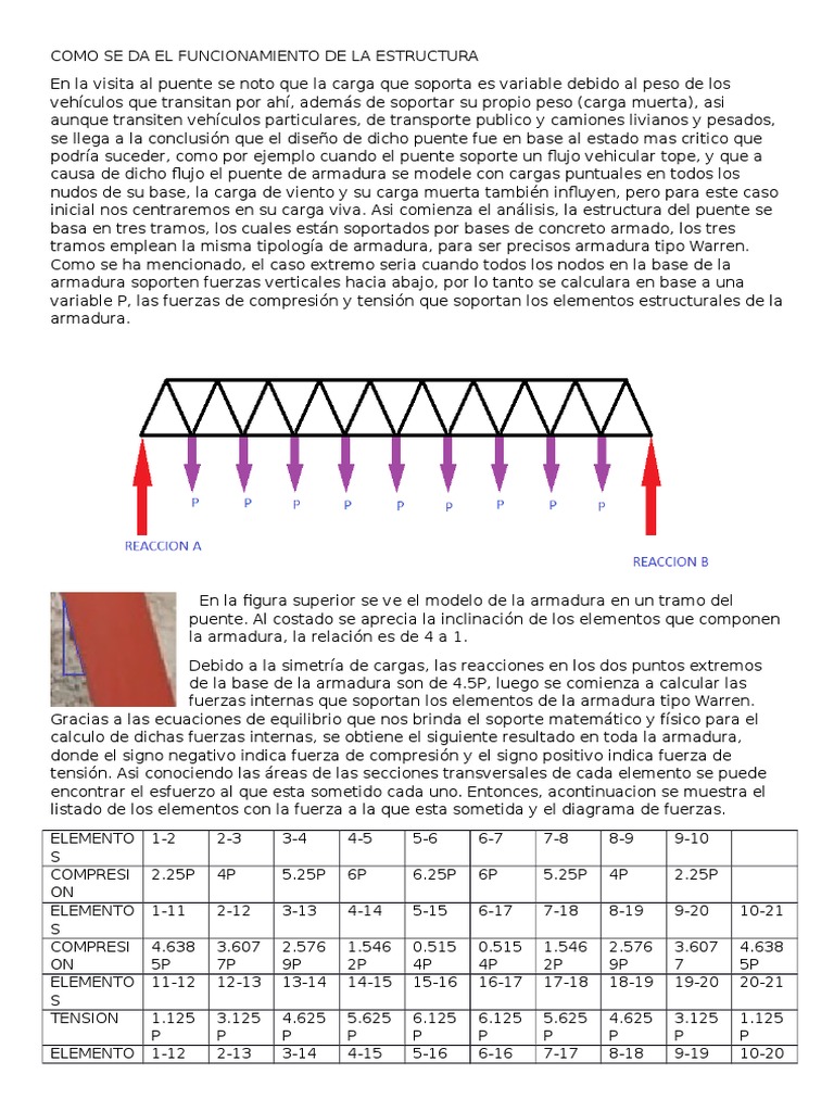 Armaduras Con Carga Estatica | PDF | Puente | Ingeniero civil