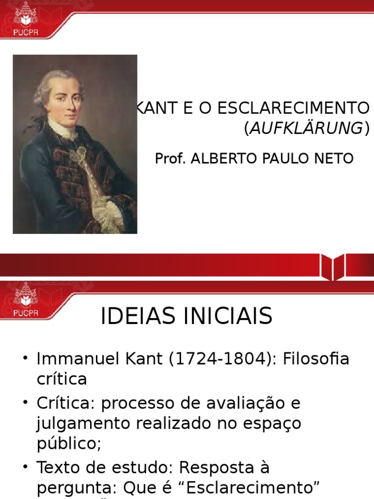 Kant e o Esclarecimento | PDF | Liberdade | Immanuel Kant