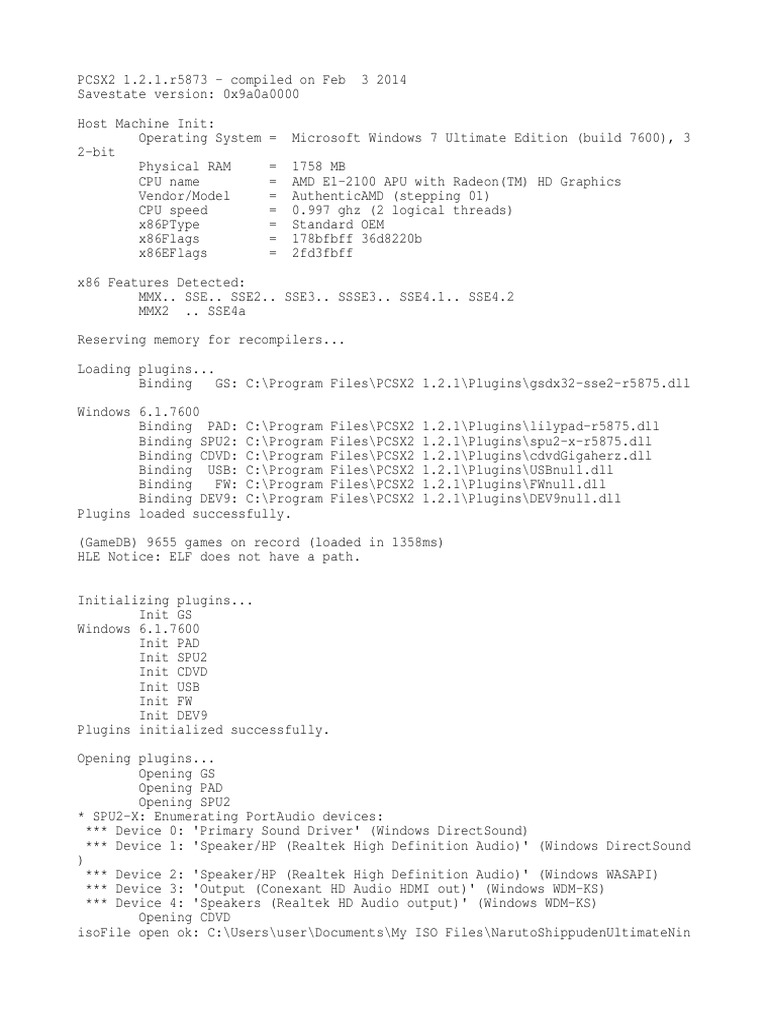 Emu Log | PDF | Video Game Platforms | Computer Hardware