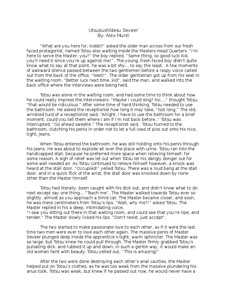 Erotic Tale of Totsu's Downfall | PDF | Leisure