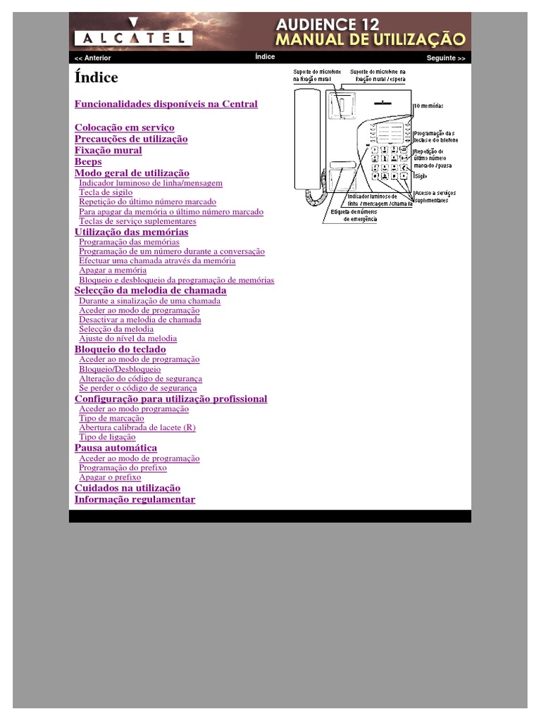 Alcatel Audience 12 | PDF | Telefone | Parafuso