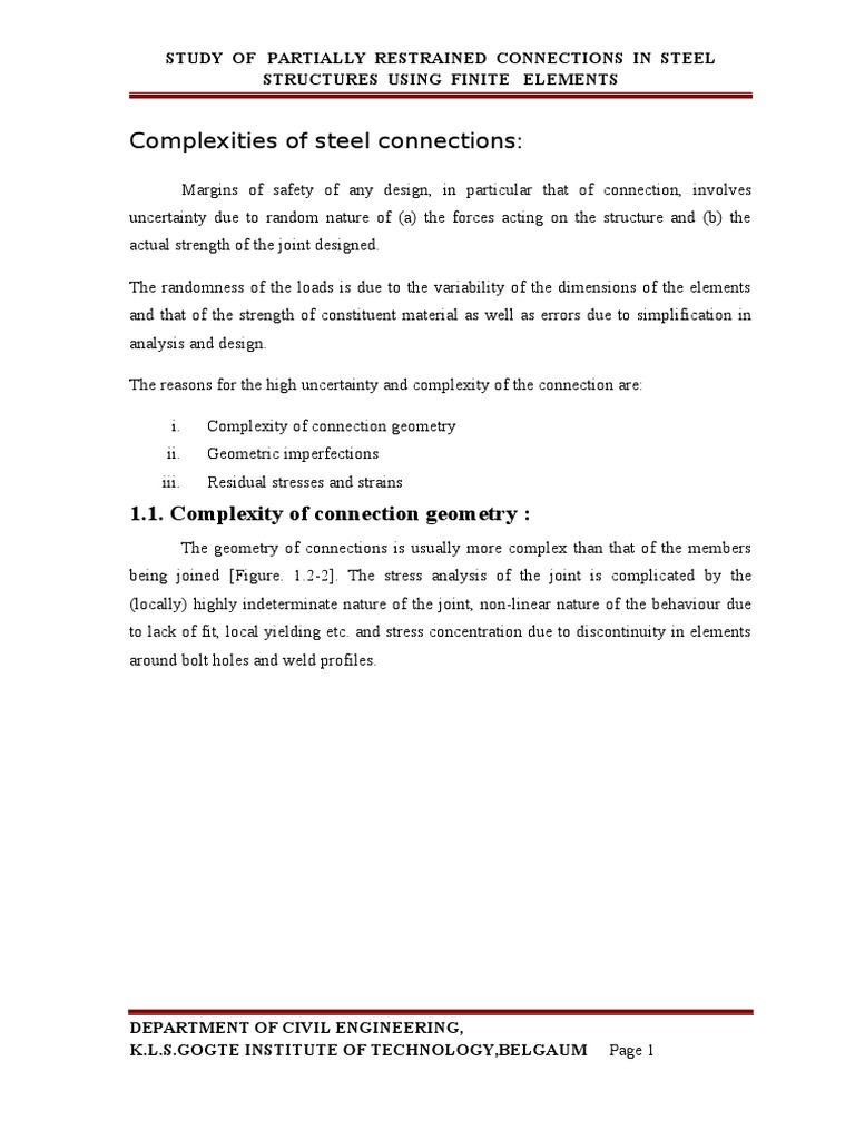 Hot Rolled Steel Connections | PDF | Bending | Beam (Structure)