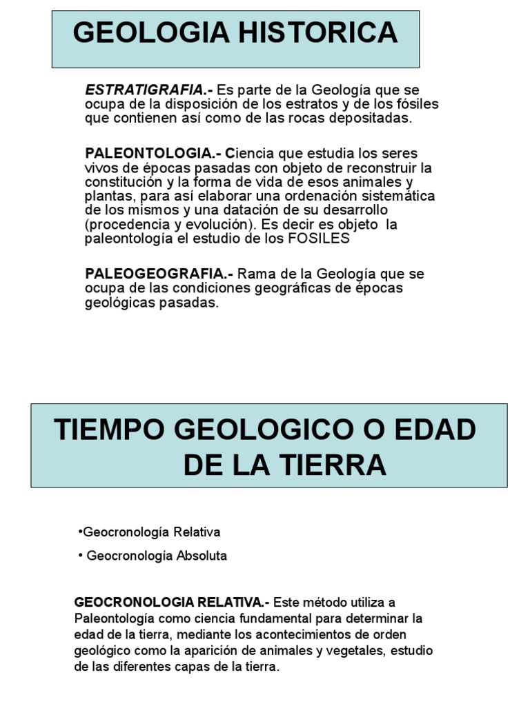 Geologia Historica | PDF | Cretáceo | Ciencias de la Tierra