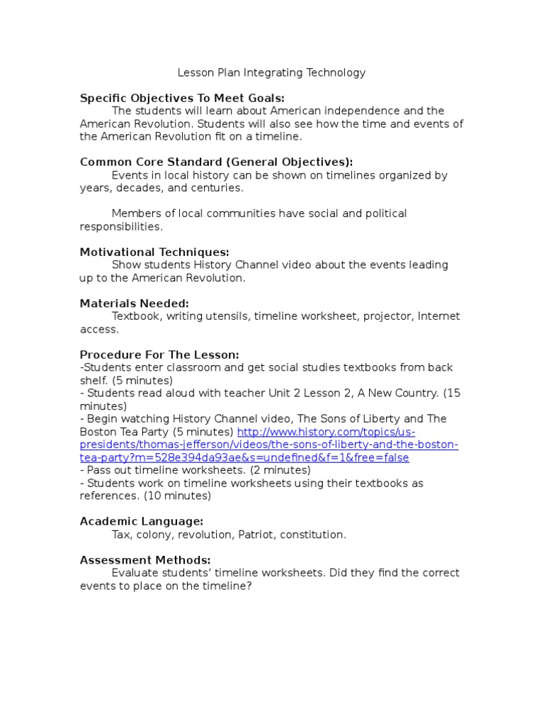 Lesson Plan1 | PDF