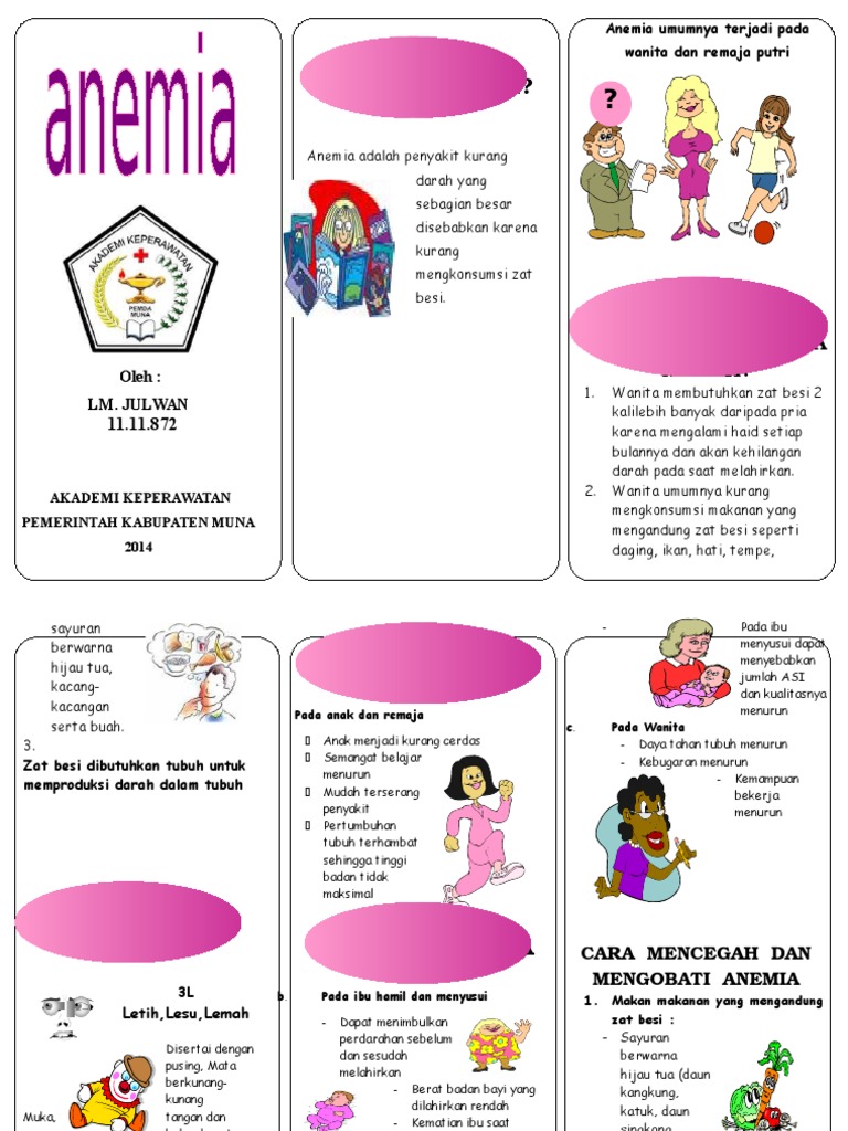 Leaflet Anemia | PDF