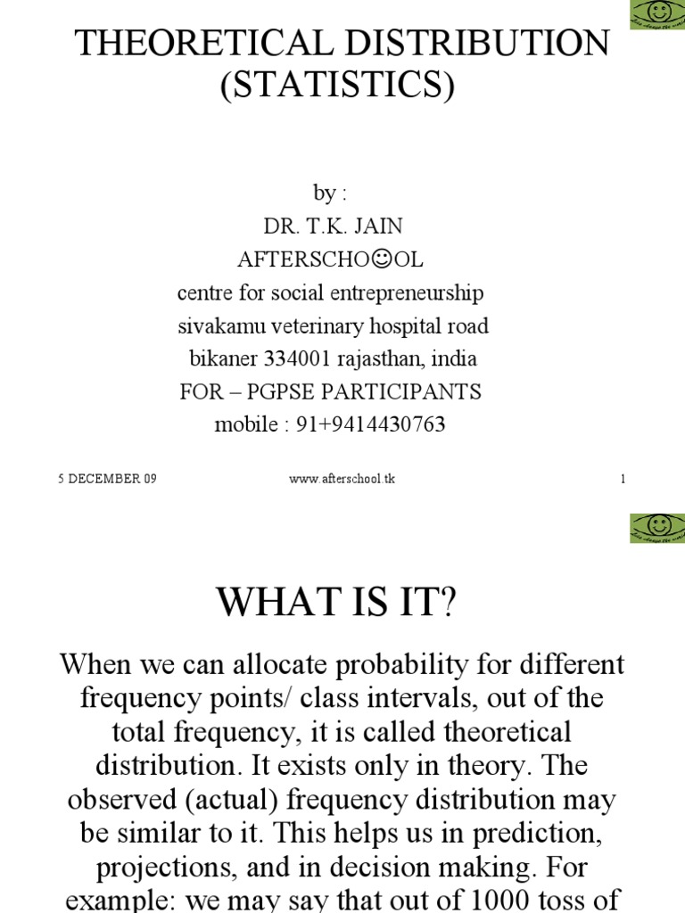 Understanding Theoretical Distributions | PDF | Probability ...