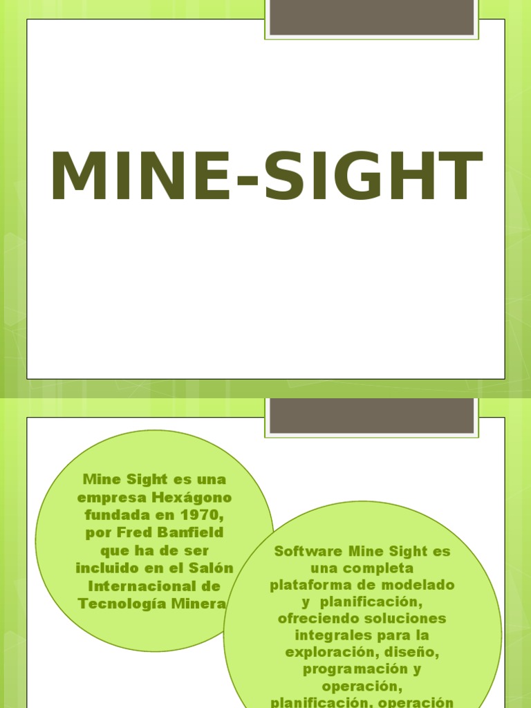 Software MineSight: Una potente herramienta de modelado geológico y ...