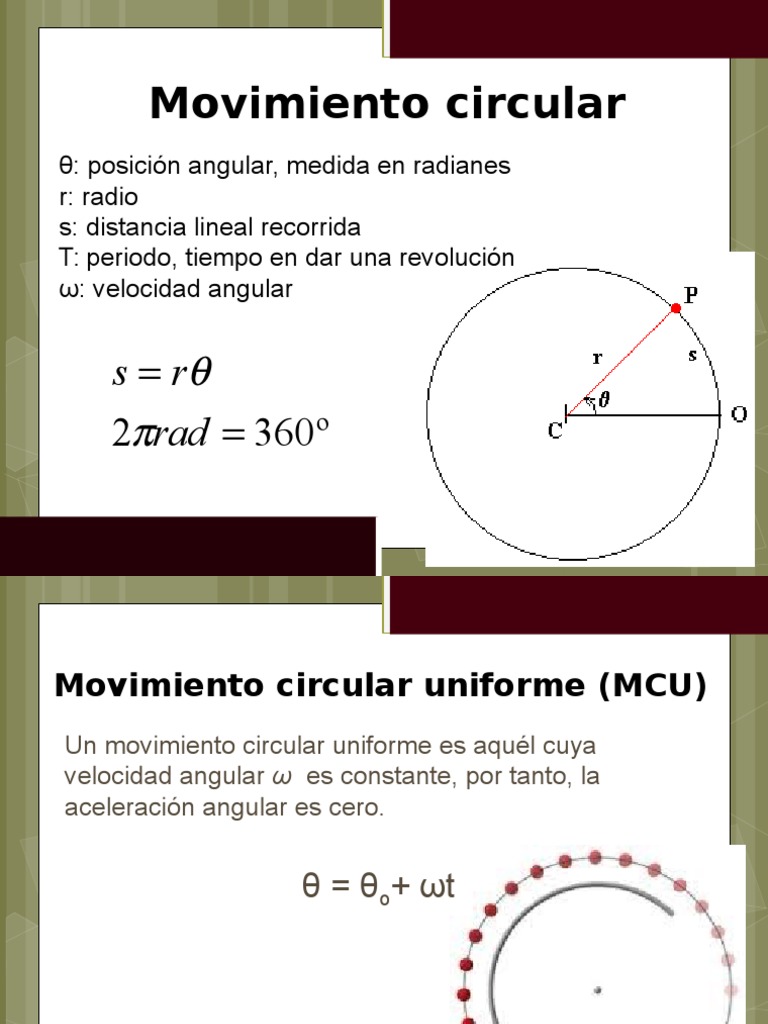 Movimiento Circular | PDF