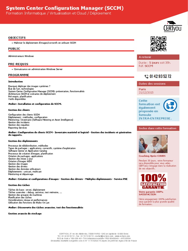 Formation SCCM : Déploiement et Gestion | PDF | Logiciel | Technologie ...