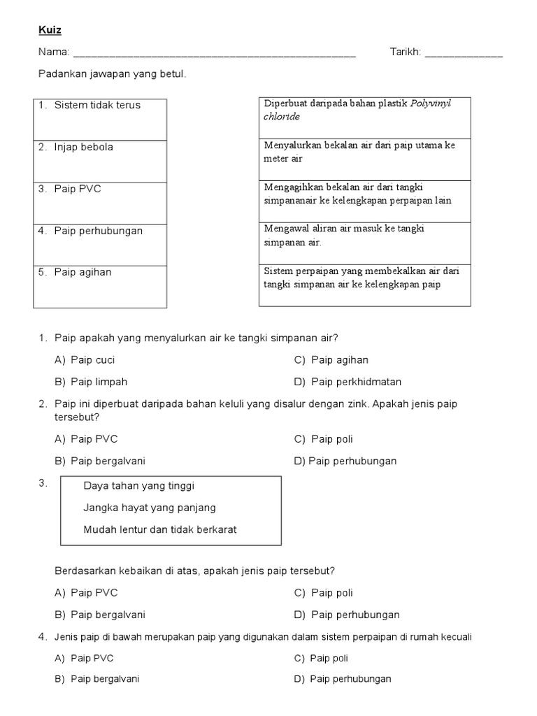 Soalan Paip | PDF