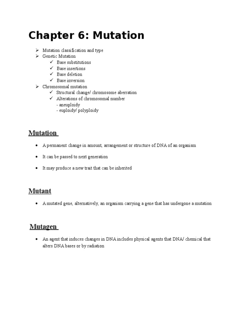 Understanding DNA Mutations in Biology | PDF | Point Mutation | Mutation