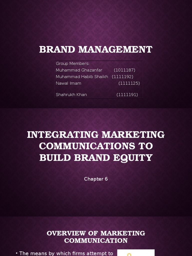 Brand Management and Marketing Communications | PDF | Marketing Communications | Advertising