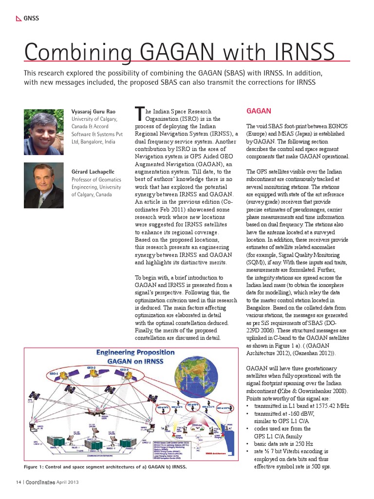 Combining GAGAN With IRNSS | PDF | Global Positioning System | Space ...
