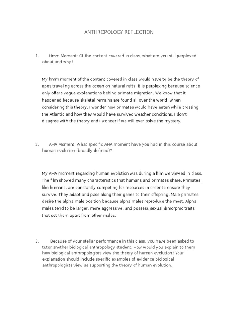 Reflections on Human Evolution Theory | PDF | Natural Selection | Evolution