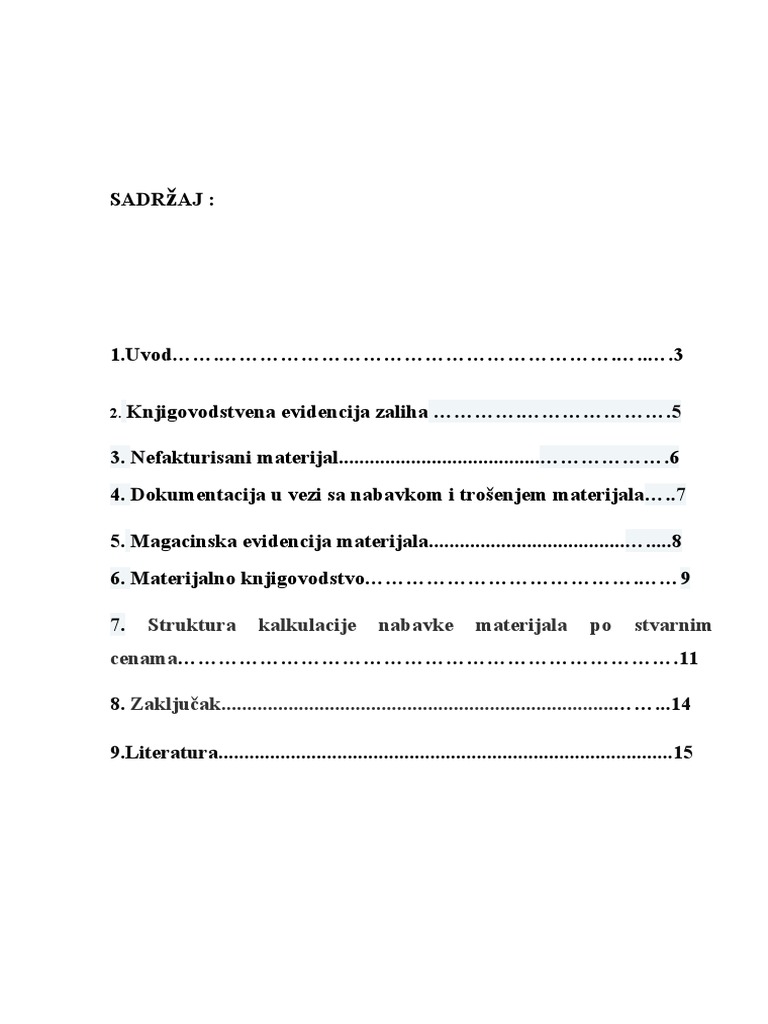 Evidencija Troskova | PDF
