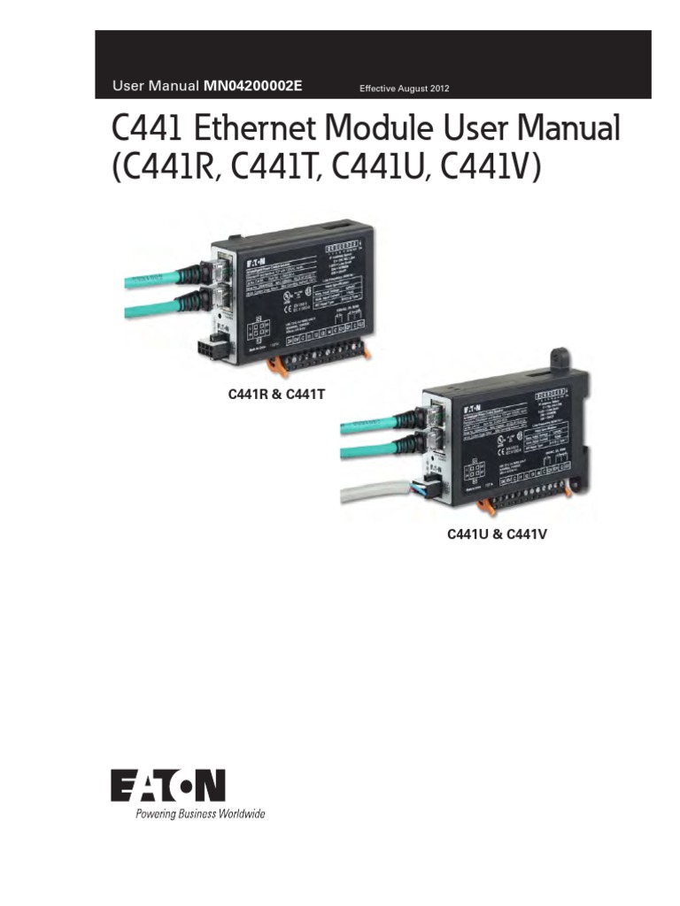 C441 Ethernet Module User Manual | PDF | Network Switch | Computer Network