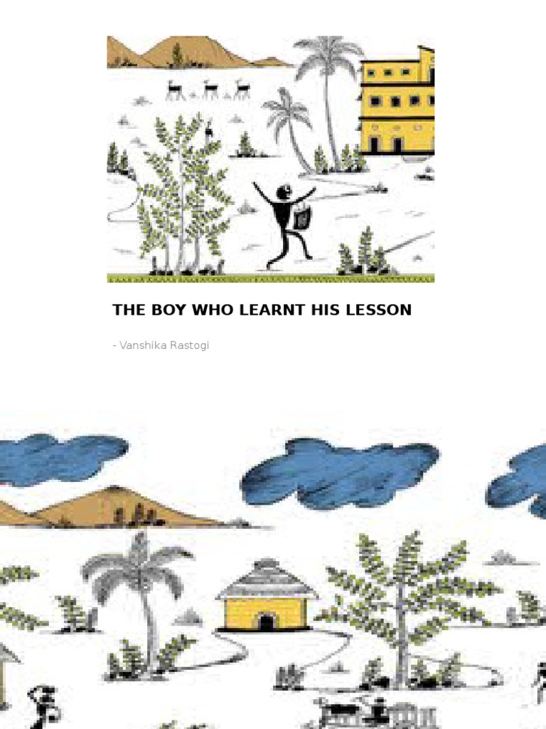 The Boy Who Learnt His Lesson - Vanshika Rastogi | PDF