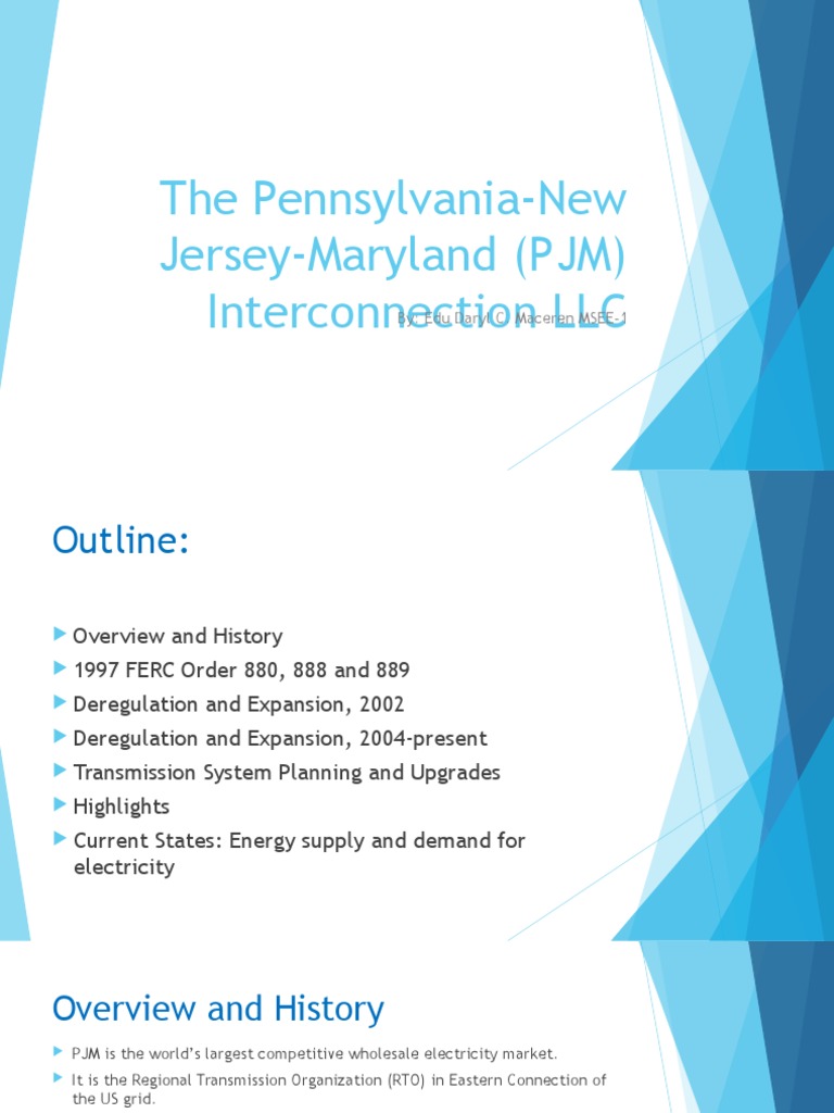 The Pennsylvania-New Jersey-Maryland (PJM) Interconnection LLC | PDF ...