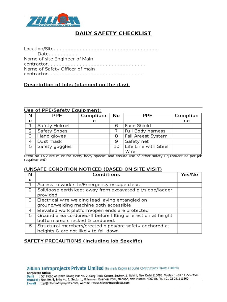 Hse Safety Formats | PDF | Personal Protective Equipment | Vehicle ...