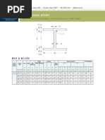 Wide Flange Beam Dimensions Chart | PDF | Mechanics | Classical Mechanics