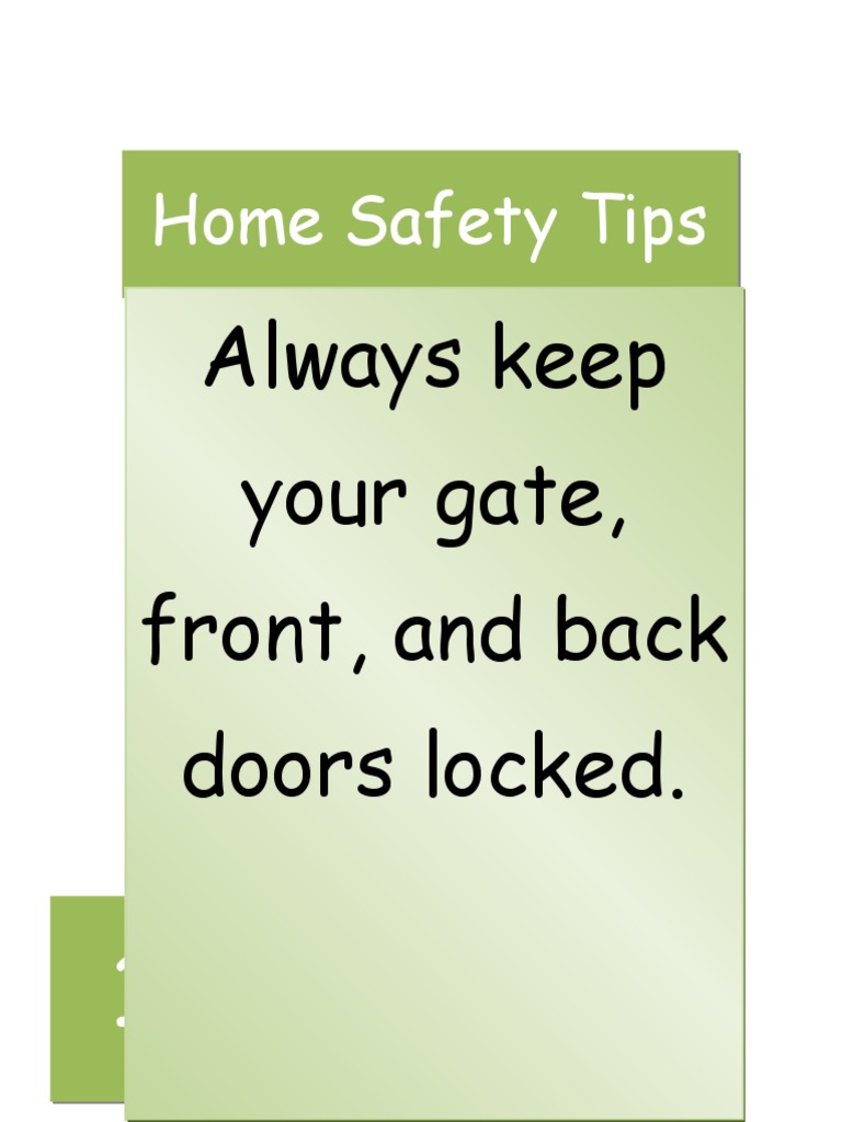 Essential Home Safety Tips | PDF | Self-Improvement | Wellness