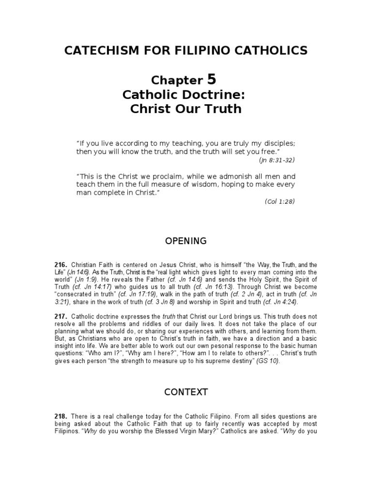 CFC - Chapter 05 | PDF | Catholic Church | God The Father
