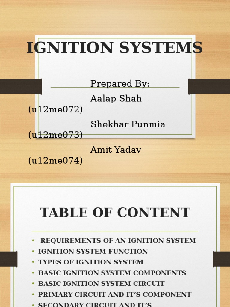 Ignition System | PDF | Ignition System | Distributor