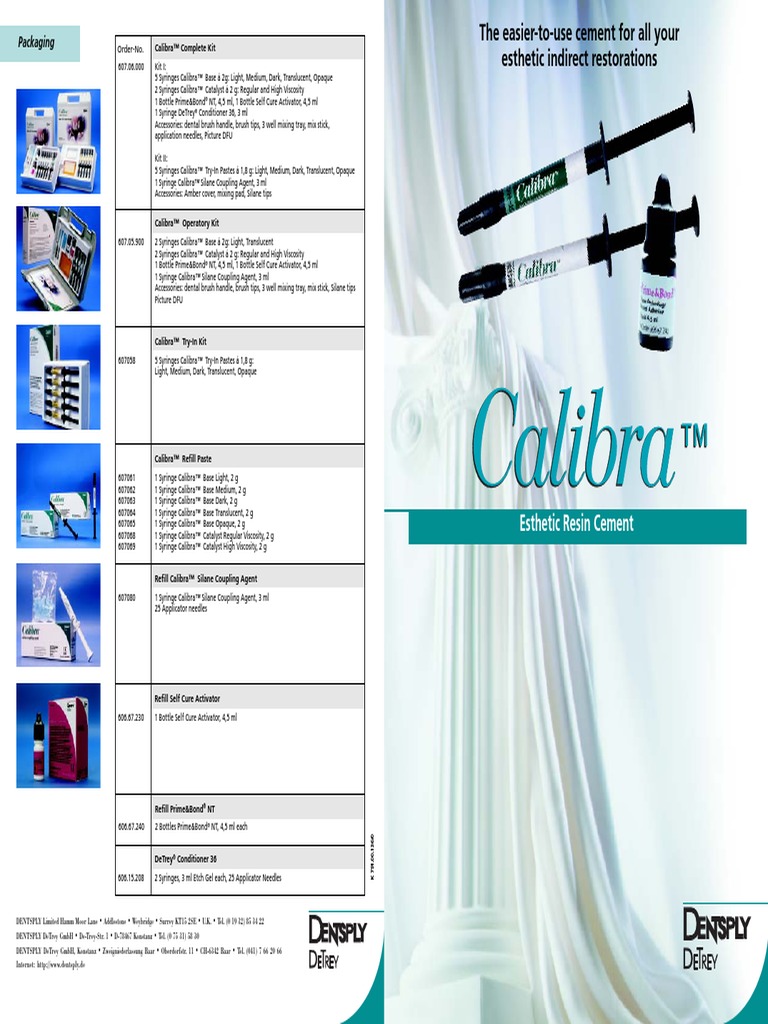 Calibra | PDF | Syringe | Dentistry