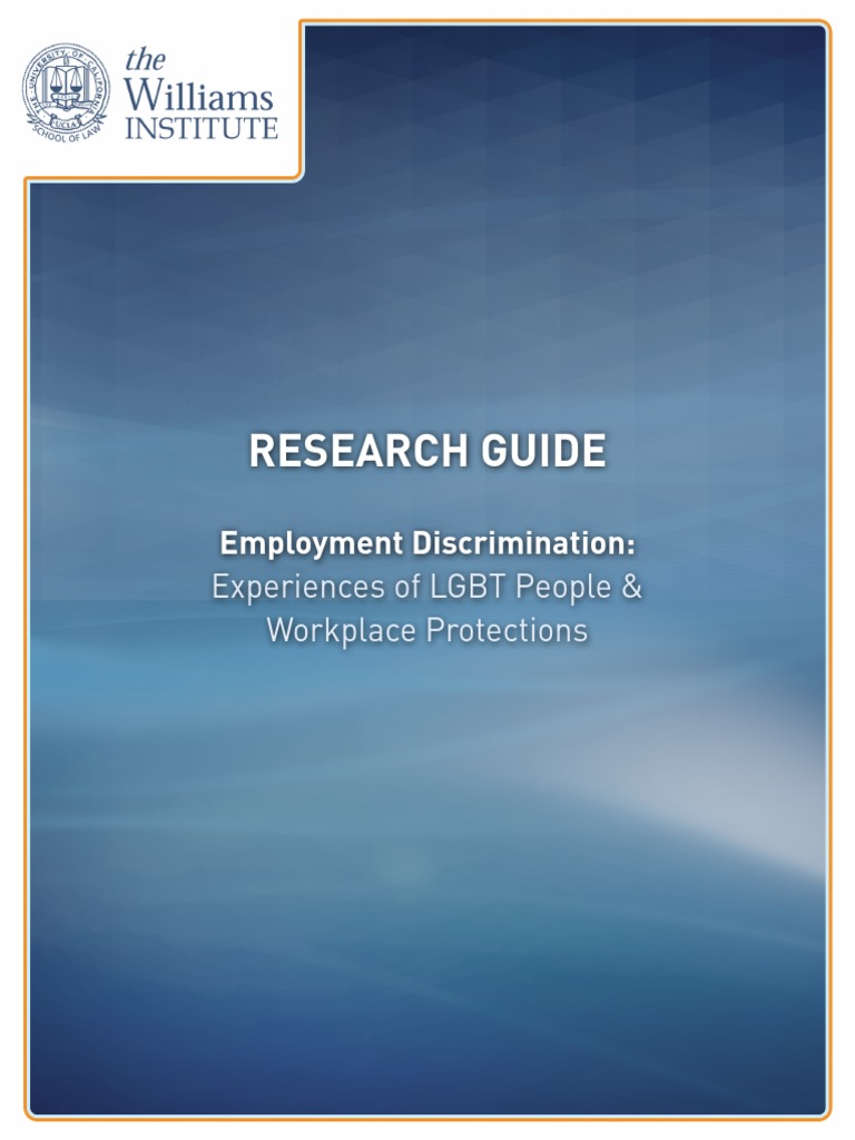 What We Know: Employment Discrimination Research Guide | PDF ...