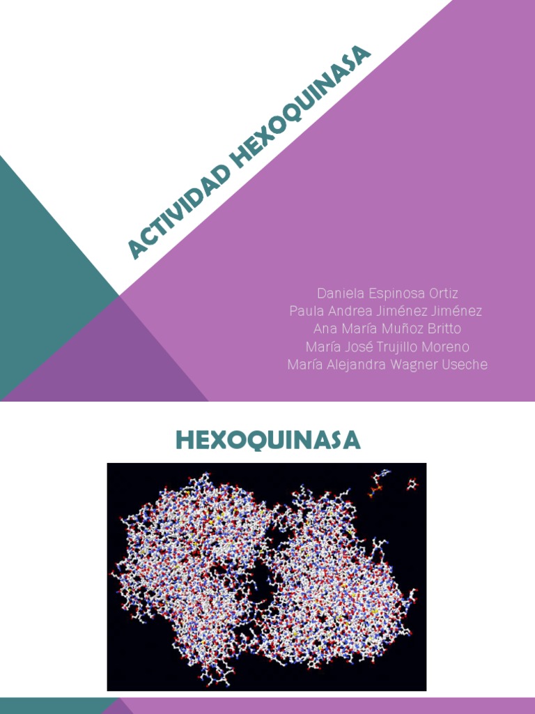 Actividad Hexoquinasa | PDF | Enzima | Inhibidor de la enzima