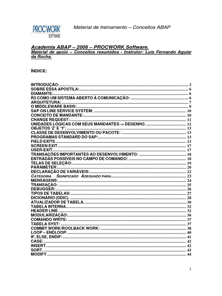 Academia ABAP | PDF | Sap Se | Programas