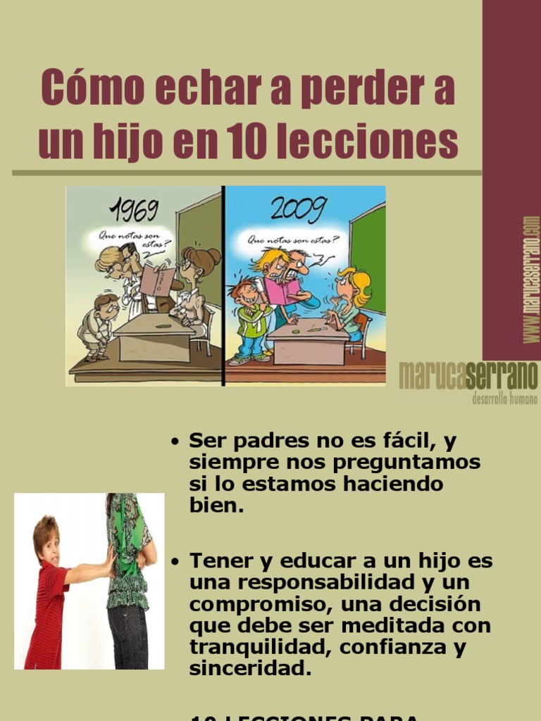 Como Echar A Perder A Un Hijo | PDF | Ciencias sociales | Salud y bienestar
